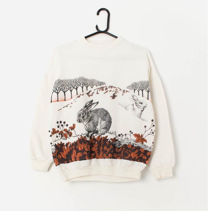 Rabbit Sweater - Etsy