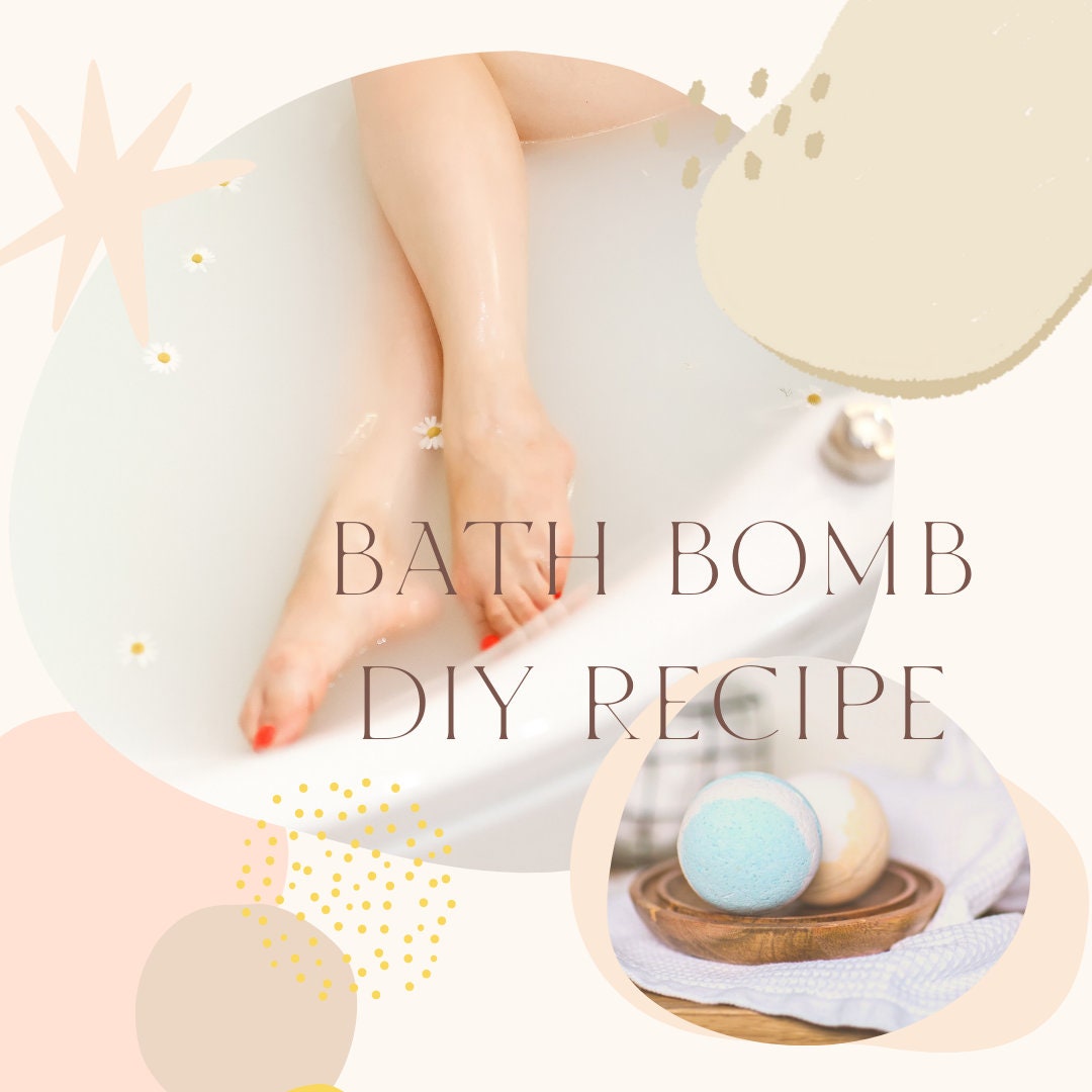 Bath Bomb DIY Recipe L Make Your Own Bath Bombs L DIY Bath Products L ...