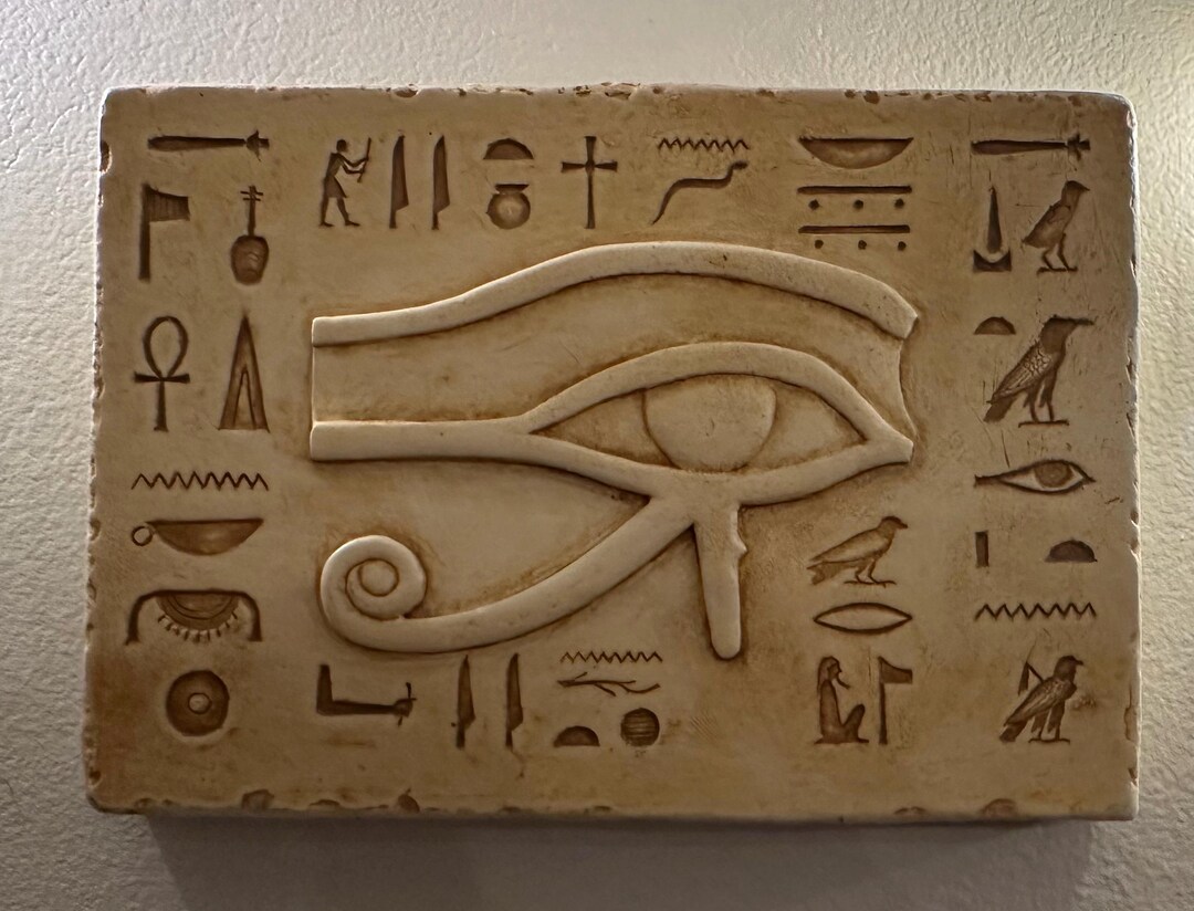 Egyptian Eye of Horus Relief Plaque - Etsy