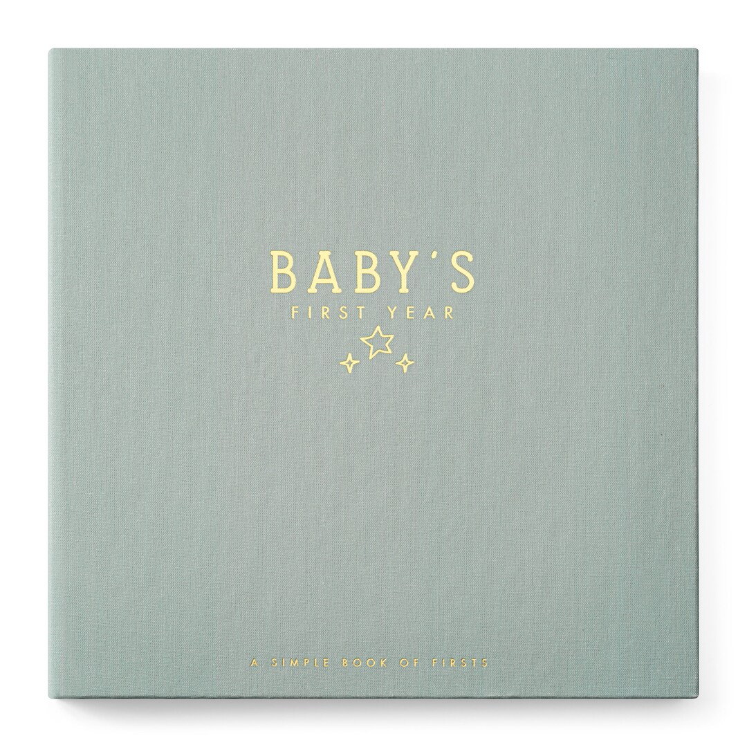 Celestial Skies Luxury Baby Memory Book - Gold Embossed Cloth Cover ...
