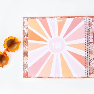 Flower Child Baby Book - 60s Inspired Baby - Retro Baby Book - Floral ...