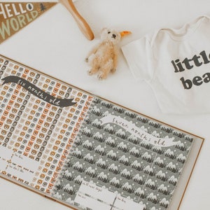 Camper Baby Book - Baby Boy or Girl Memory Book - Camping Theme ...