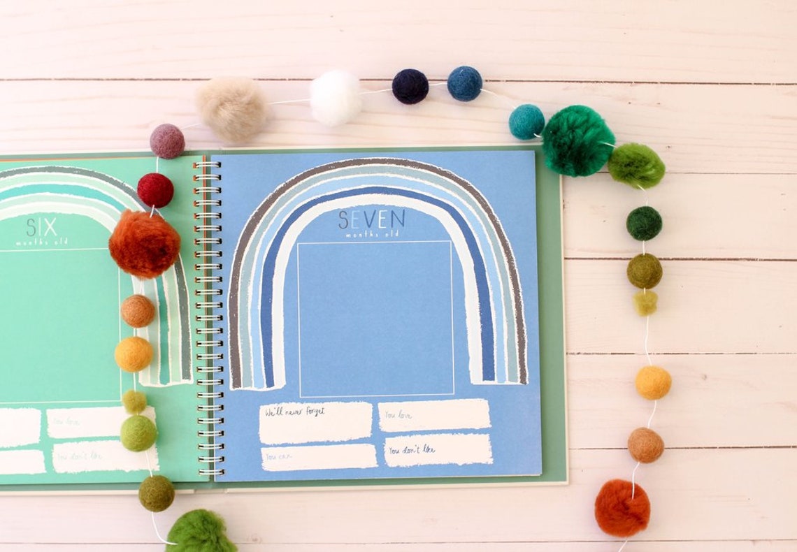 Rainbow Baby Book - Gender Neutral - Baby Journal - Rainbow Baby ...