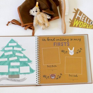 Camper Baby Book - Baby Boy or Girl Memory Book - Camping Theme ...