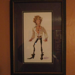 Jim Morrison Caricature in Gouache - Etsy