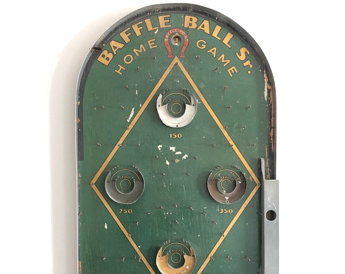 Vintage Pinball Game. Antique Baffle Ball Sr. Home Game. 1930s - Etsy