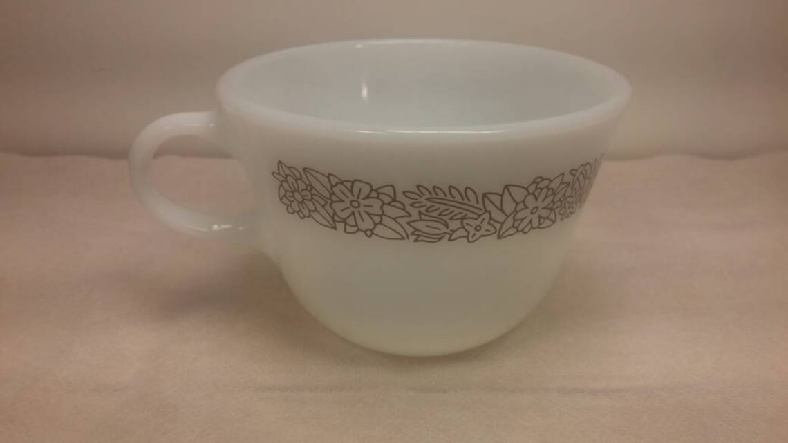 PYREX "woodland Brown" Mup / Cup Milk Glass Great Condition! - Etsy