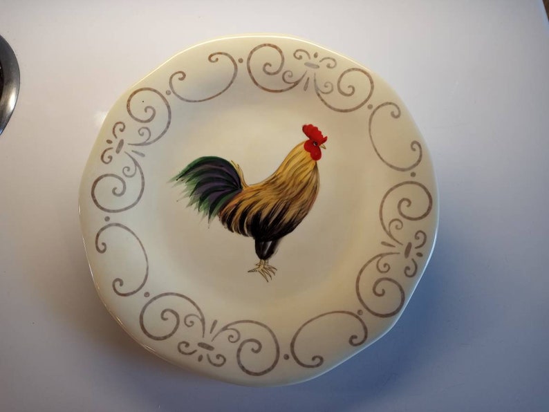 MIKASA brava Rooster Gourmet Basics Dinner Plate - Etsy