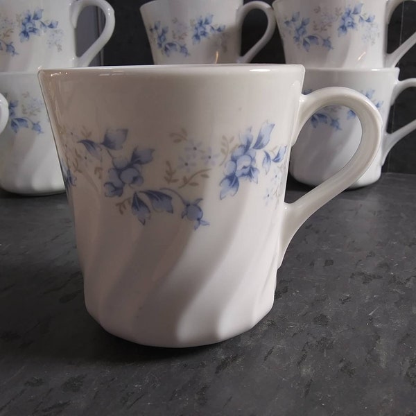 Blue Flower Mug - Etsy