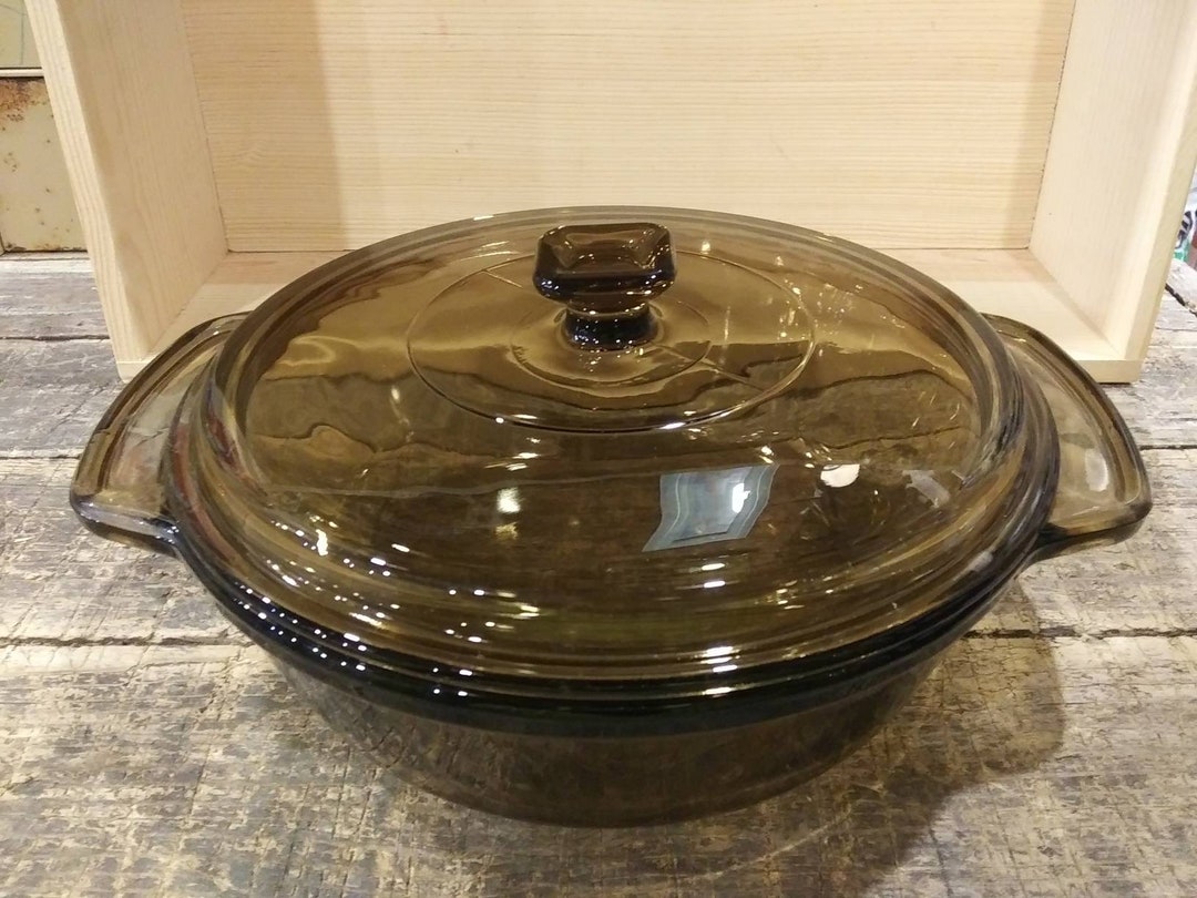 ANCHOR HOCKING "vision" Casserole 1 1/2 Quart With Lid Excellent ...