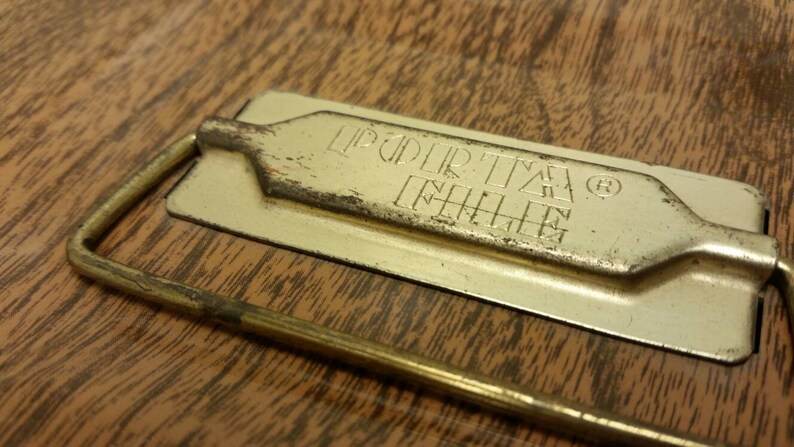 PORTA FILE CHECKBOX Check Box Faux Woodgrain Metal in Great - Etsy