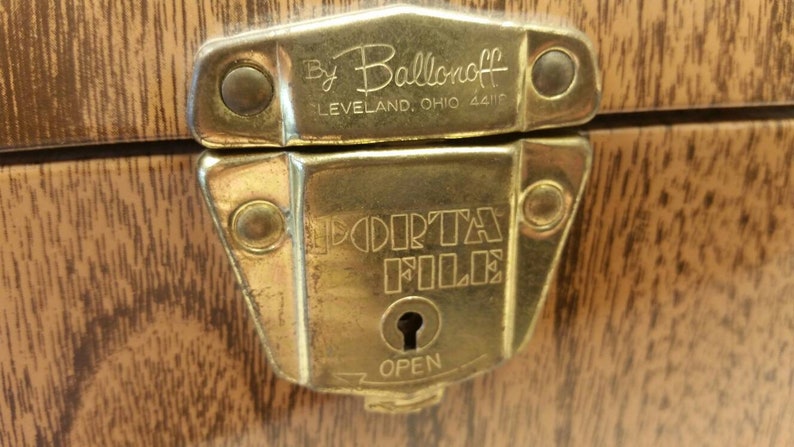 PORTA FILE CHECKBOX Check Box Faux Woodgrain Metal in Great | Etsy