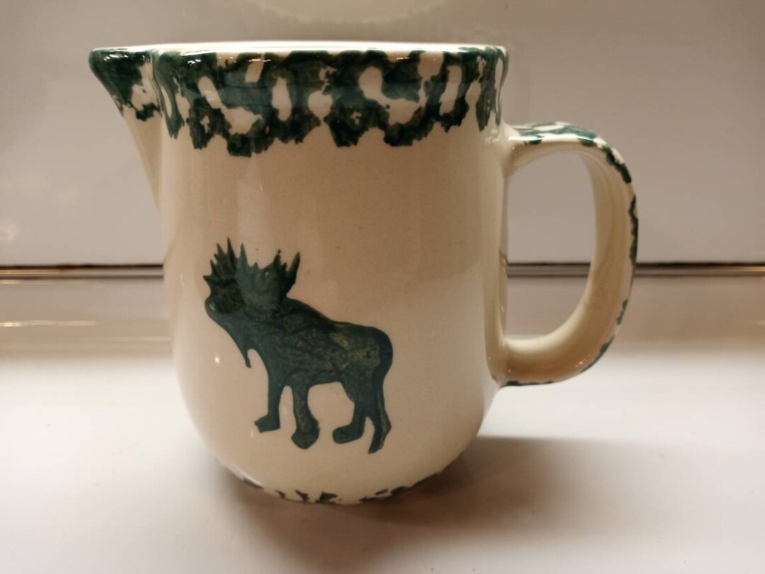 TIENSHAN "moose Country" Creamer Folk Craft Series Excellent Condition ...