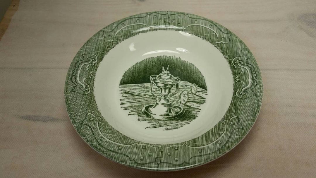 The OLD CURIOSITY SHOP Bowl Soup or Cereal Currier and Ives Style ...