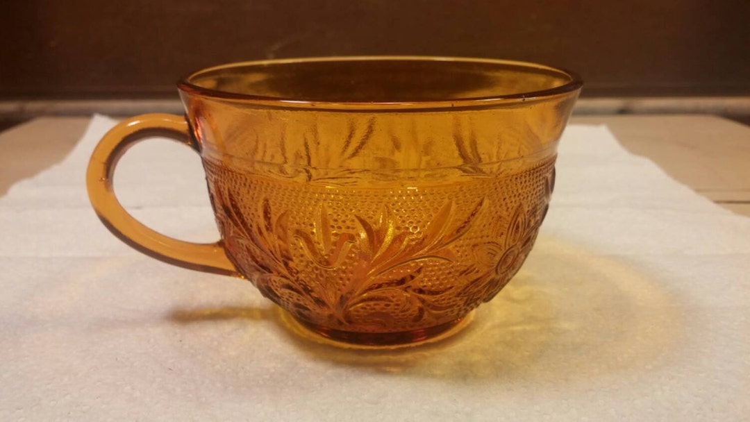 TIARA CUP / MUG Punch Bowl Cup Dark Amber Indiana Glass Co - Etsy
