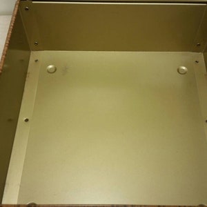 PORTA FILE CHECKBOX Check Box Faux Woodgrain Metal in Great Condition ...