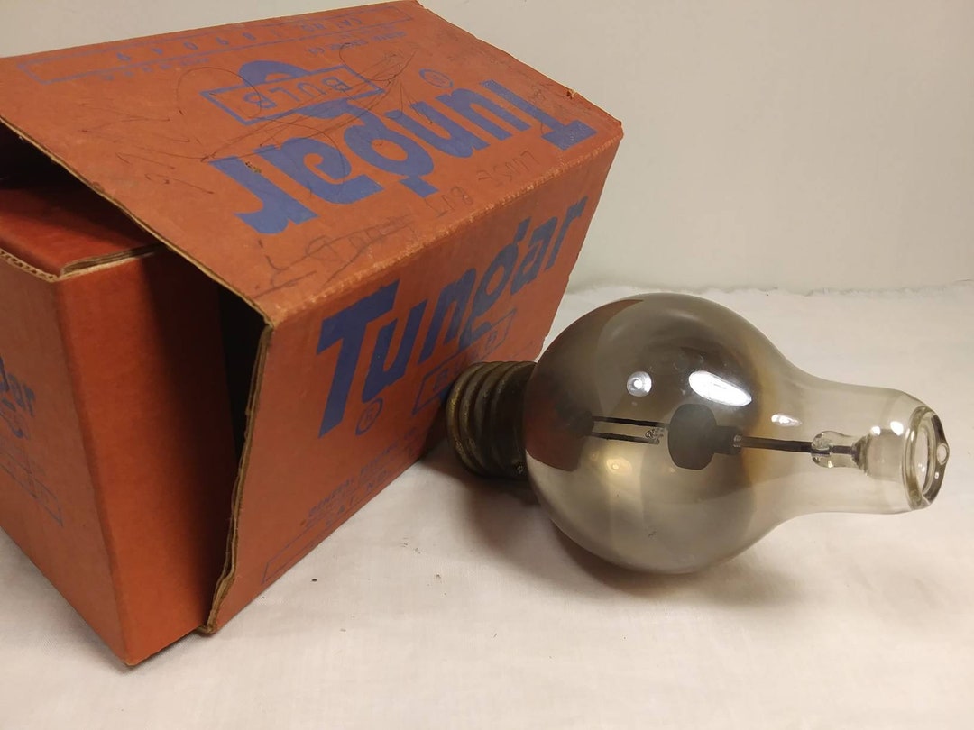 TUNGAR PROJECTOR BULB Antique Museum Quality Untested With Original Box ...
