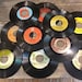 STACK OF TEN 45s Vinyl Albums Random Artists Untested for Crafting ...