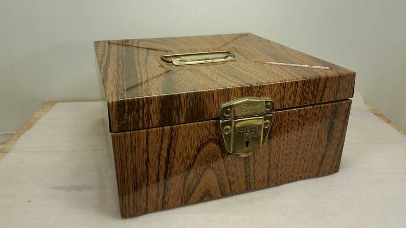 PORTA FILE CHECKBOX Check Box Faux Woodgrain Metal in Great | Etsy