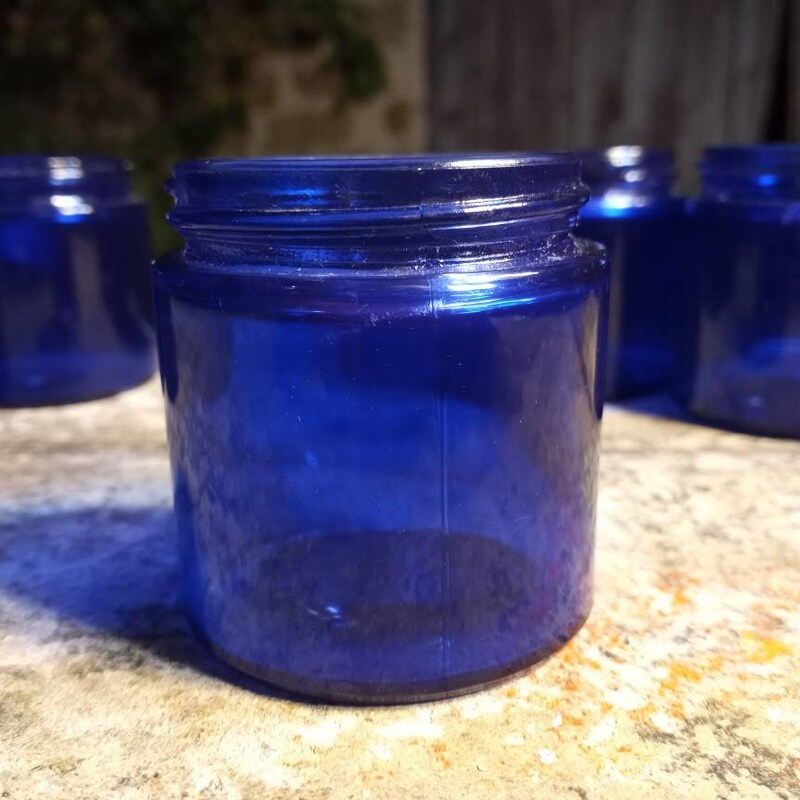 Cobalt Blue Jar - Etsy