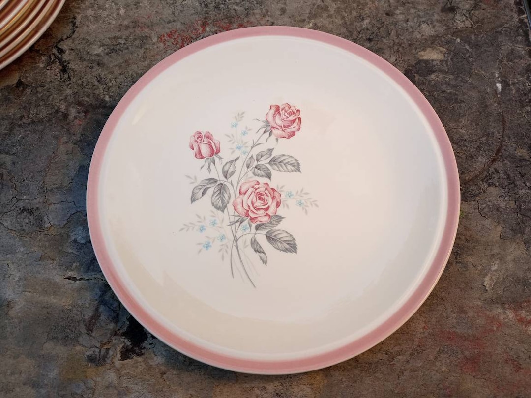 CUNNINGHAM & PICKETT PLATE Dinner Plate "dixie Rose" Alliance Ohio ...