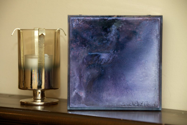 Found Onject Plastic Box & Alcohol Ink Wall Art - Etsy