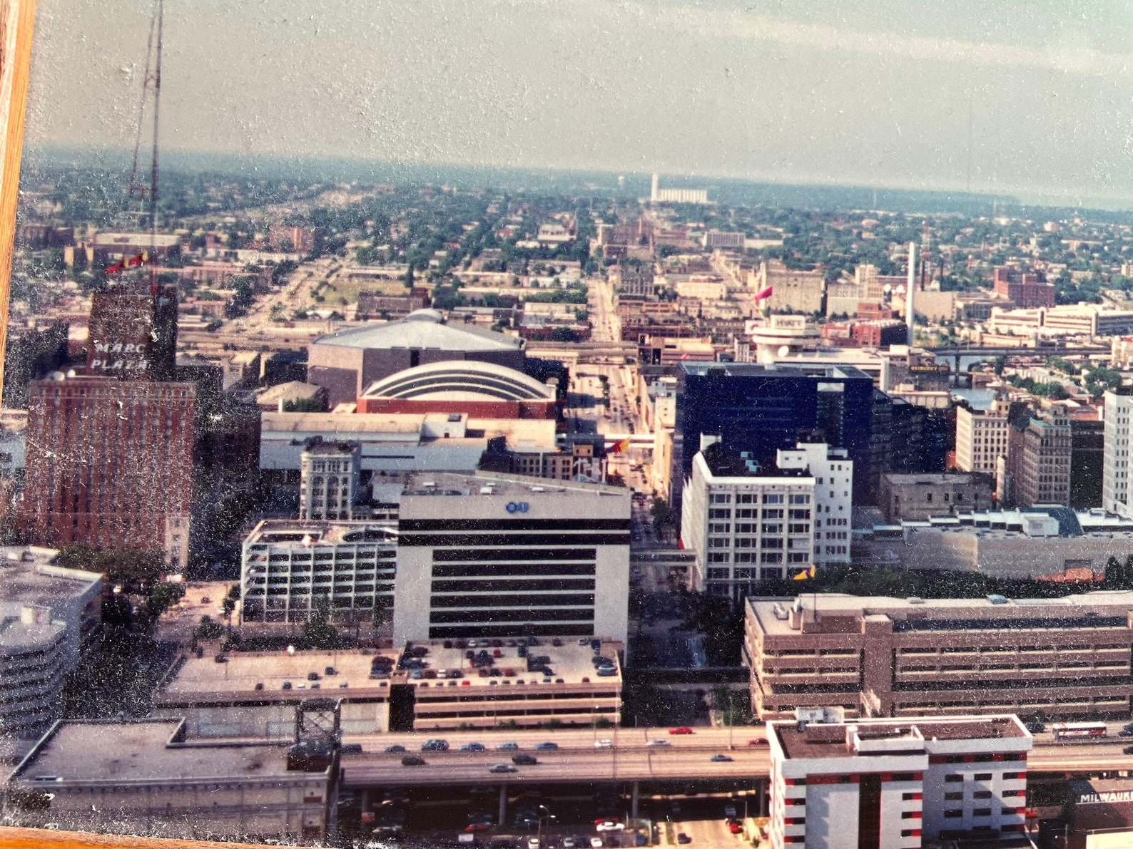 Vintage Milwaukee Wisconsin Photoboard Downtown Architectural Aerial ...