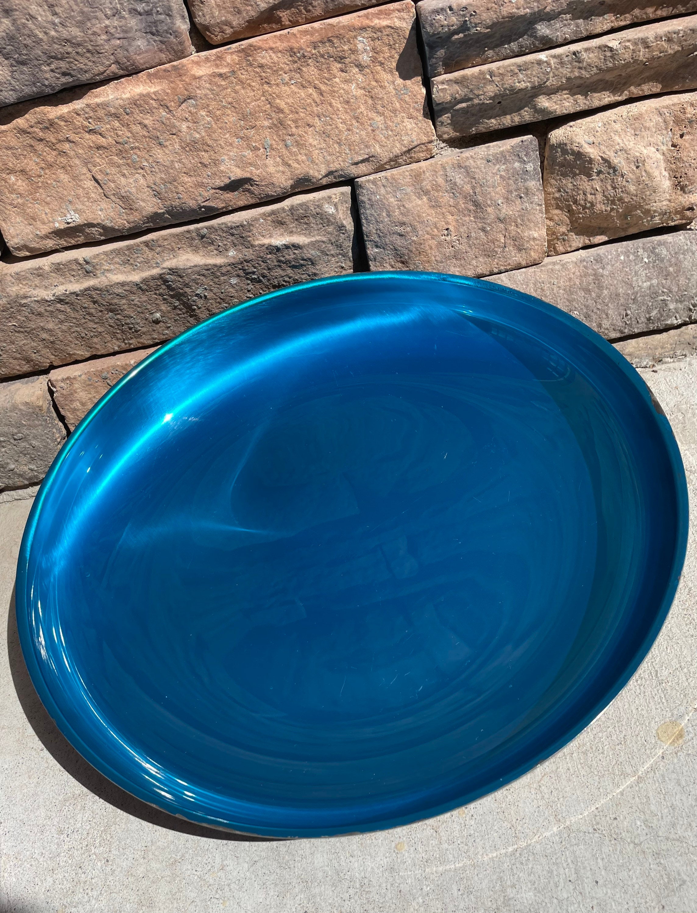 Vintage Oneida Silversmith Bowl Silver Plate and Blue Enamel Mid ...