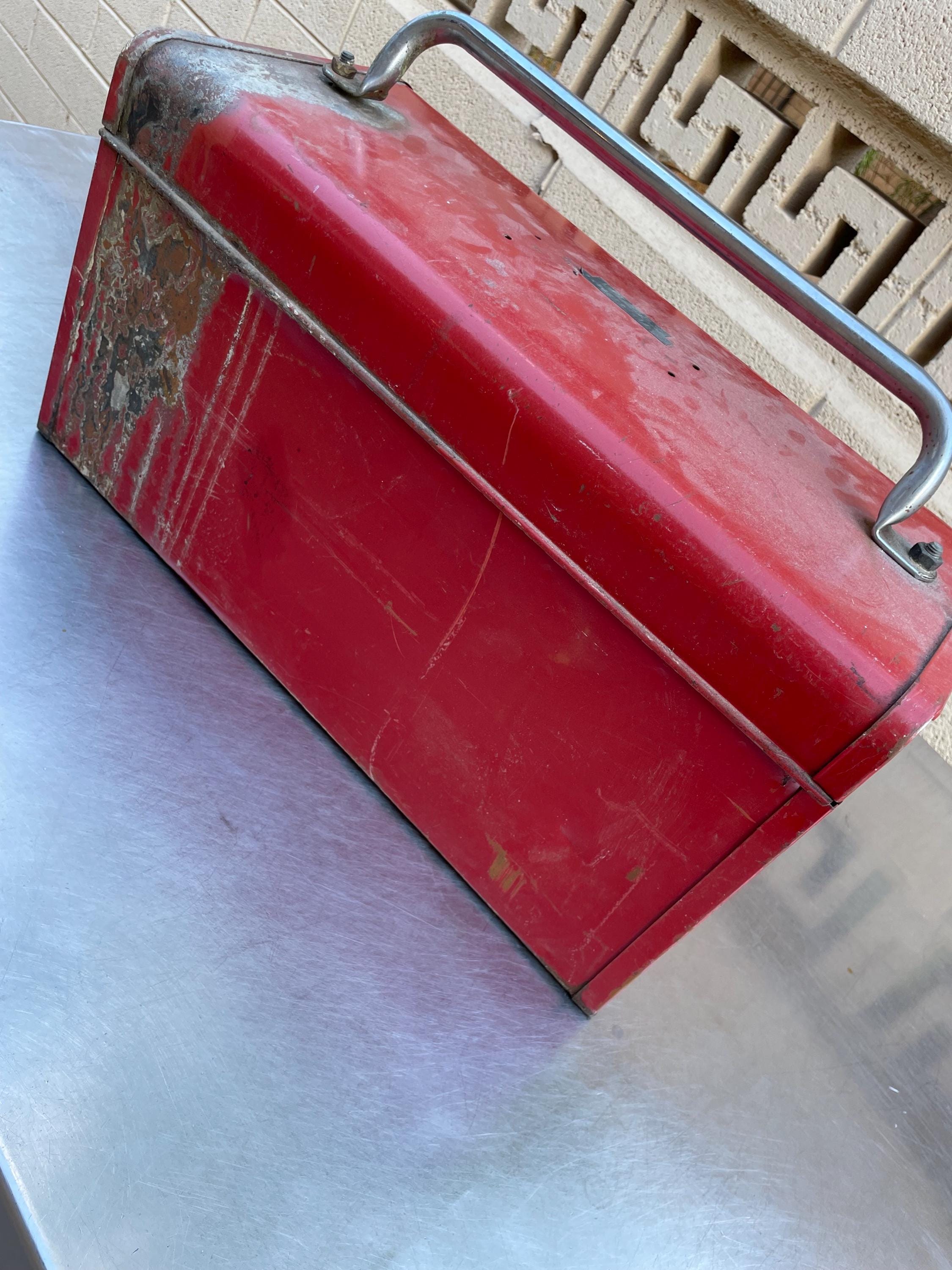 Vintage Tool Box All American Waterloo Multi Drawer Portable Steel Tool ...