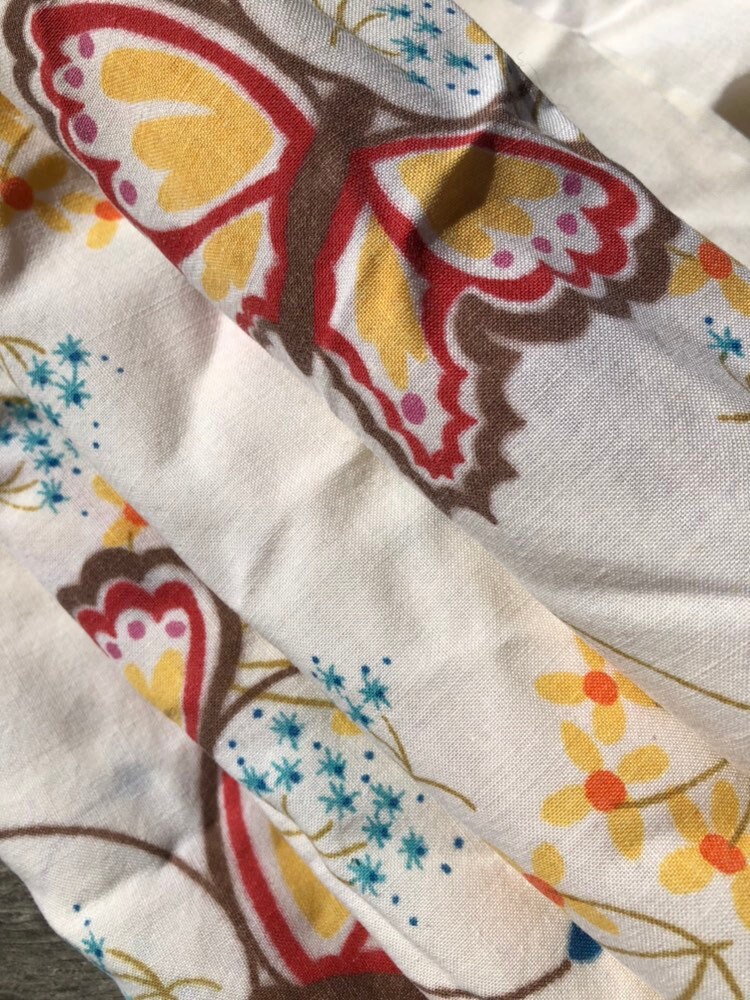 Vintage Butterfly Sheet Set Wildflower Butterfly Full Sheet - Etsy