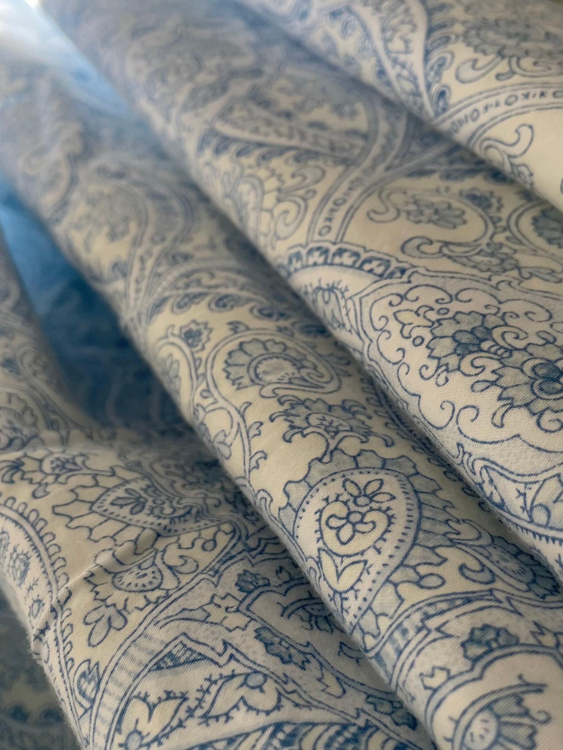 Vintage Ralph Lauren Paisley Double Sheet Set Blue Paisley Pattern RL ...