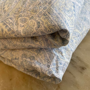 Vintage Ralph Lauren Paisley Double Sheet Set Blue Paisley Pattern RL ...