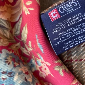 Vintage Ralph Lauren Chaps King Comforter and Shams RL Somerton Floral ...