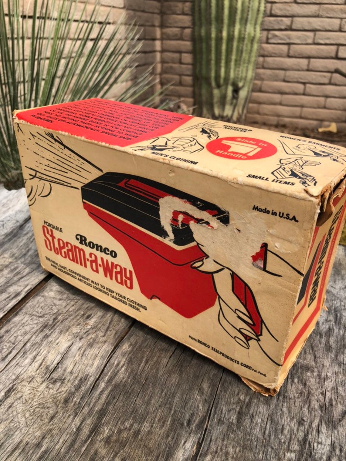Vintage Retro Steamer, Ronco Steam a Way 70s Portable Clothing Steamer ...
