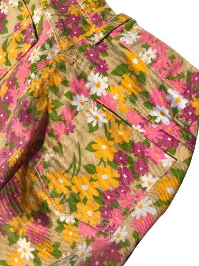 Vintage Bell Bottom Flower Power Jeans Kids 70s Hippie Floral - Etsy