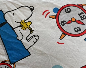 Snoopy Sheet With Clock - Etsy