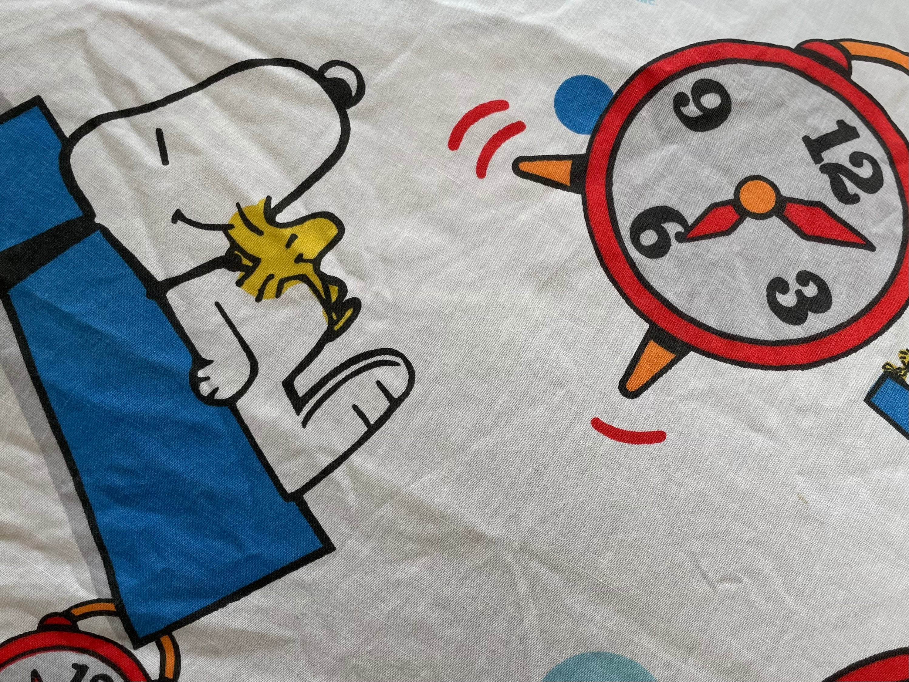 Vintage Snoopy Sheet, 60s 70s Rise+ Shine Snoopy Fitted Sheet, Peanuts ...