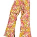 Vintage Bell Bottom Flower Power Jeans Kids 70s Hippie Floral Flair ...
