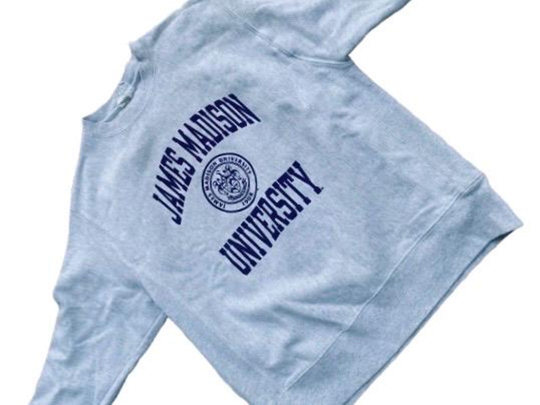Vintage James Madison University Sweatshirt Embroidered Graphic Spell ...