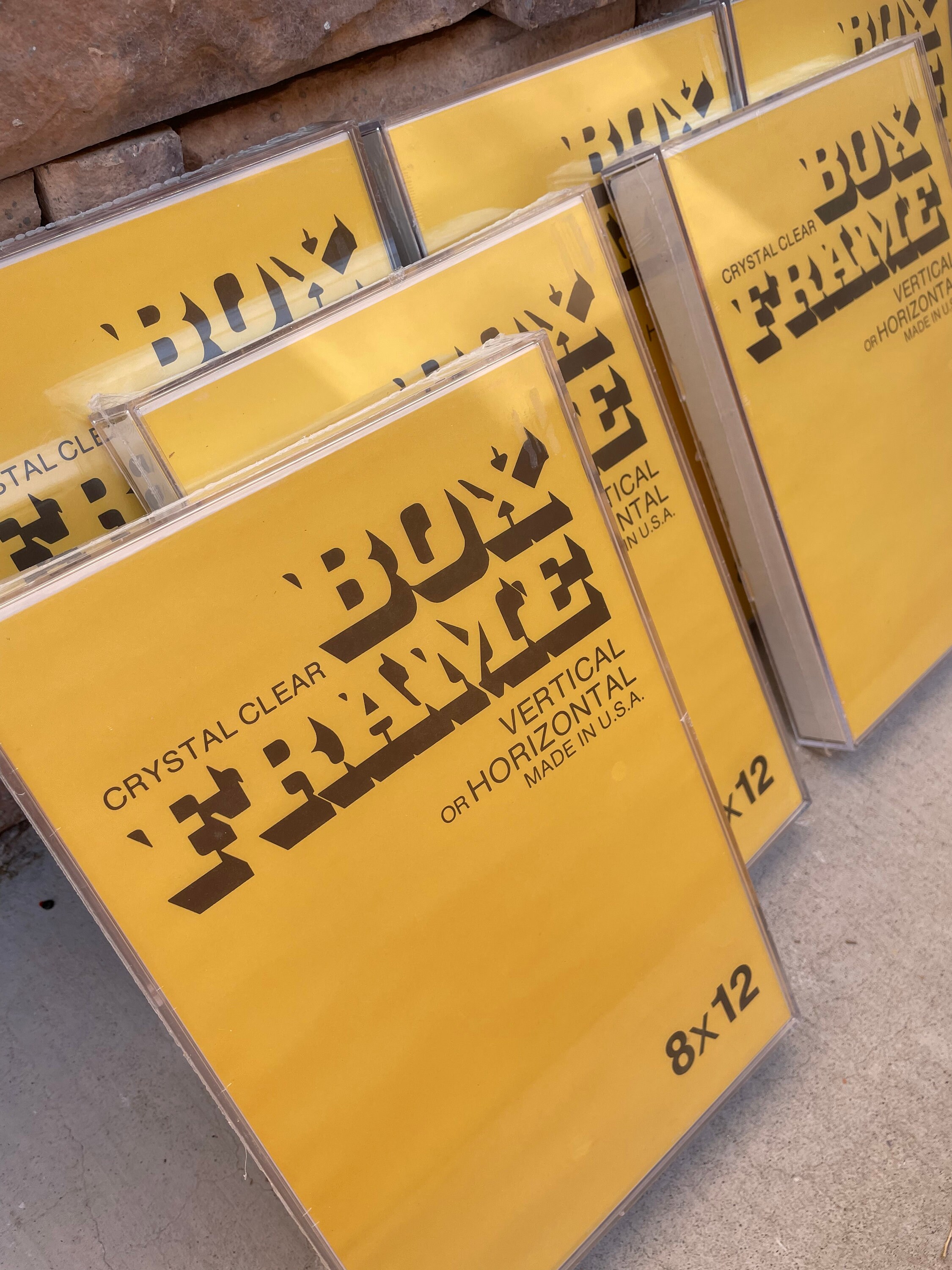 Vintage Acrylic Box Picture Frames 80s DAX Style Acrylic Box Frames 8 X ...