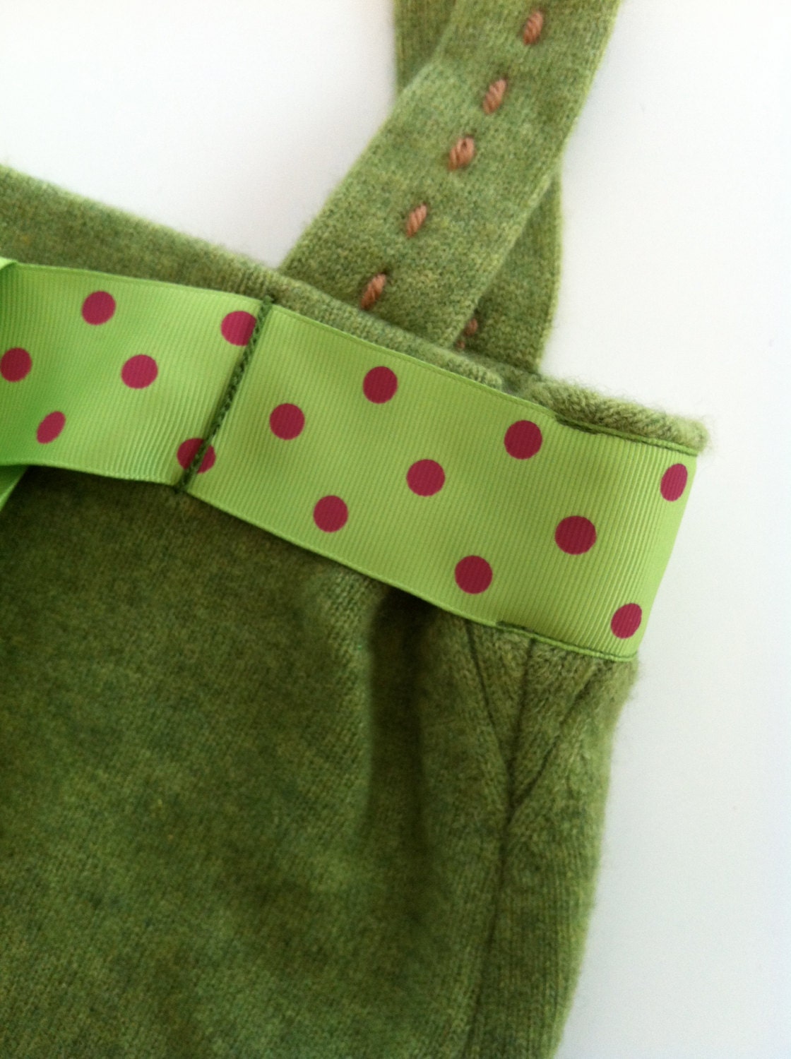 Upcycled Vintage Cashmere Sweater Lush Green Camisole Tank - Etsy