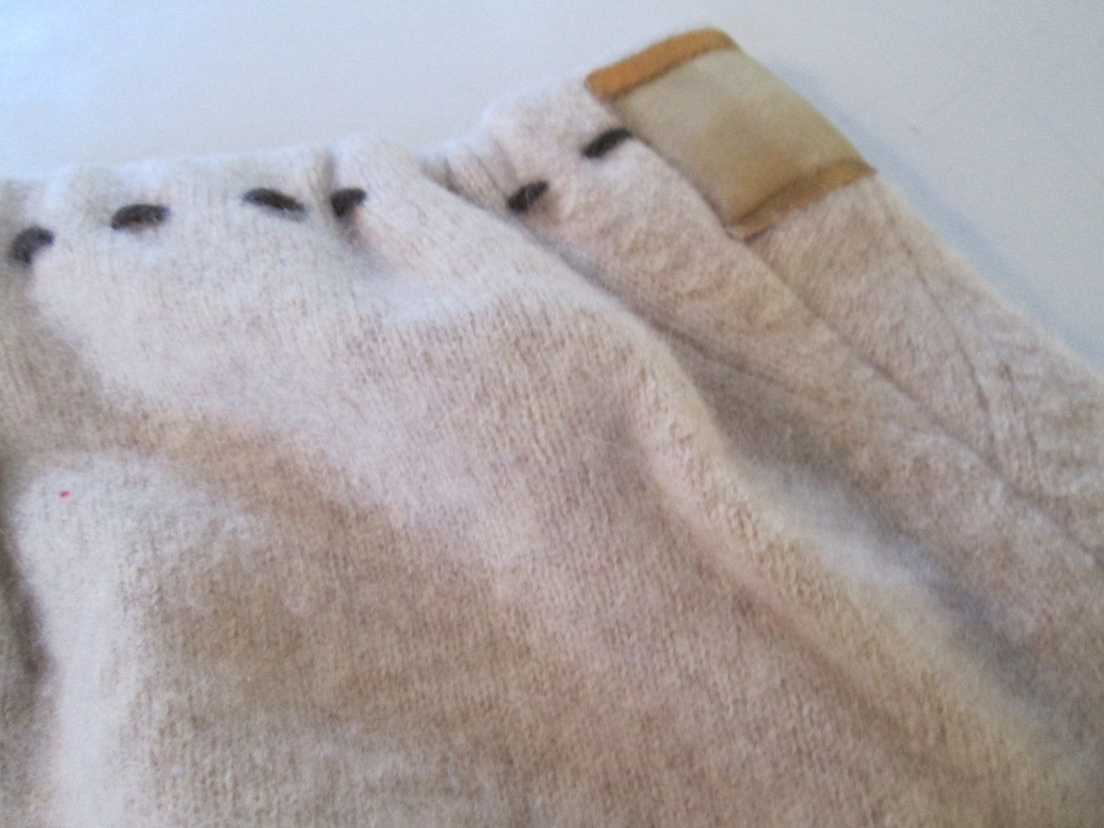 Upcycled Vintage Cashmere Sweater - Lush Oatmeal Tube Newly Modern Re ...