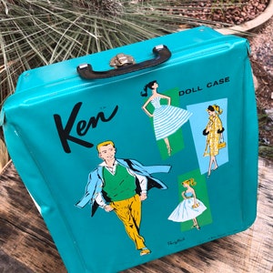 Vintage Ken Doll Case 60s Mod Pretend Play Fashion Doll Barbie Dolls ...