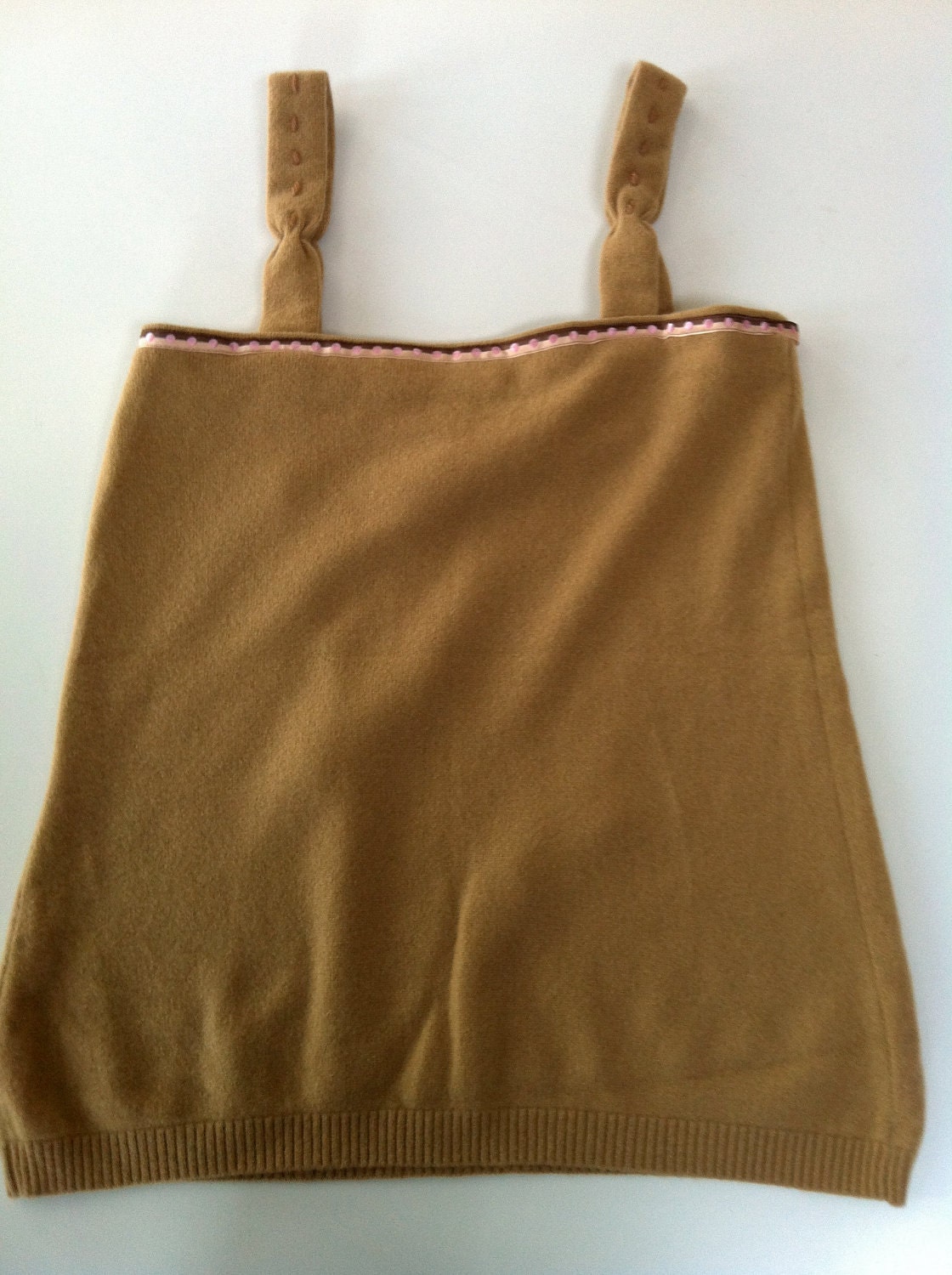 Upcycled Vintage Cashmere Sweater Lush Caramel Camisole Tank - Etsy