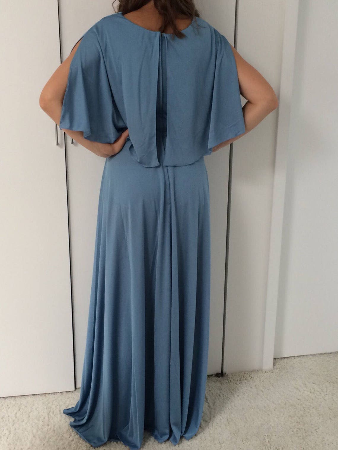 Vintage Angel Wing Grecian Gown 70's Goddess Gown Formal - Etsy