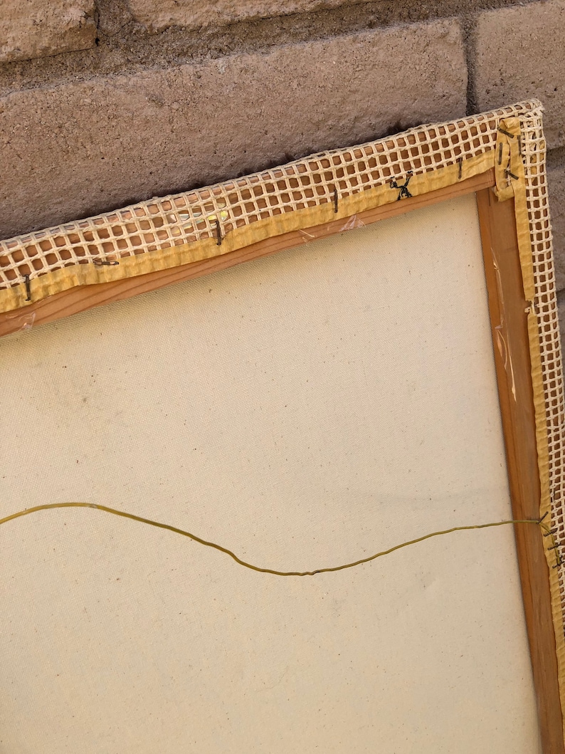 Vintage Latch Hook Wall Hanging Large Flower Power Hippie | Etsy