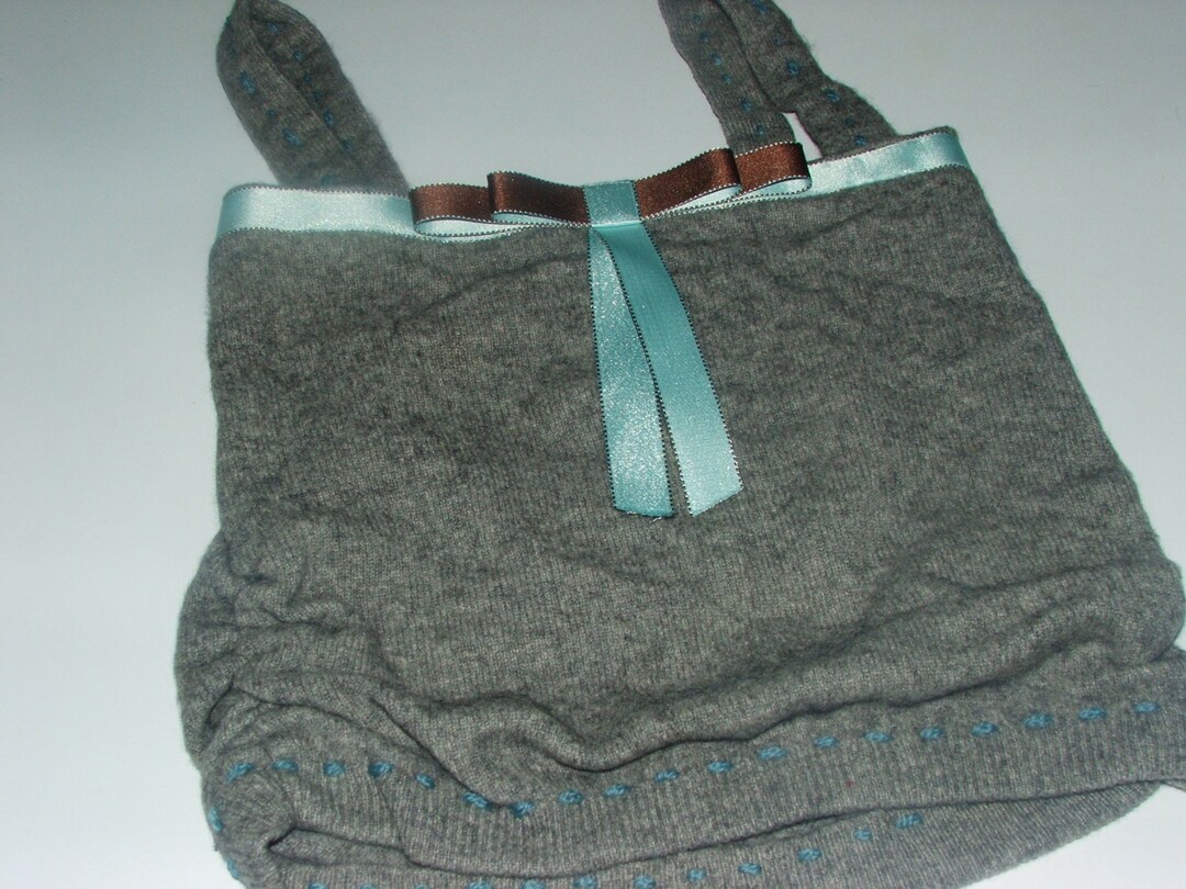 Upcycled Vintage Cashmere Sweater - Lush Grey Camisole Tank Newly ...
