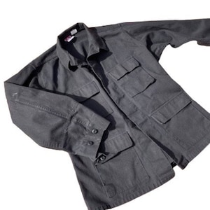 Vintage Military Jacket, Black Slate Gray Army Navy Air Force Marines ...