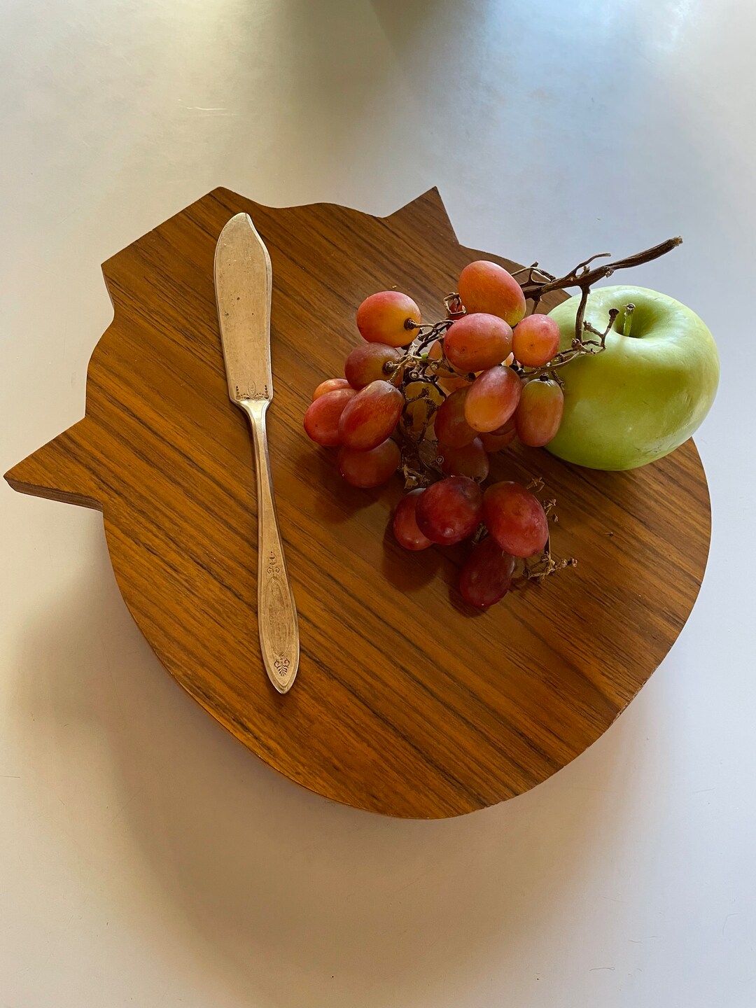 Vintage Pig Charcuterie Board MCM Pig Kitchen Decor Footed Wood Cheese ...