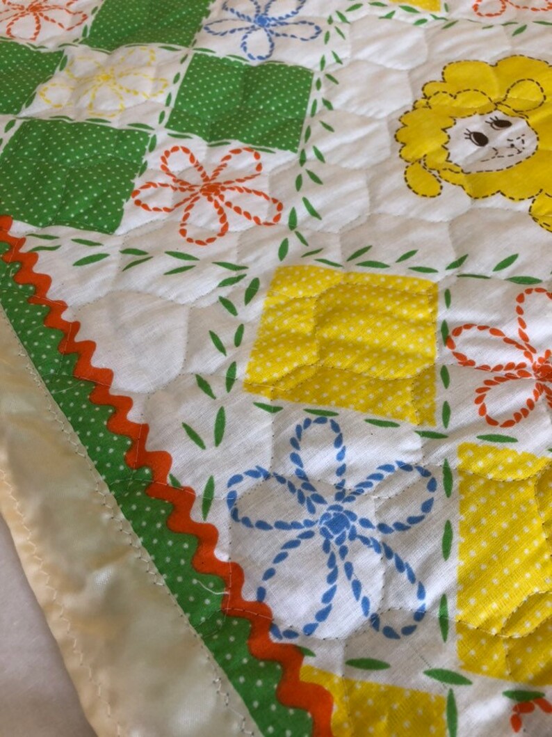 Vintage Patchwork Baby Blanket Quilted Crib Bedding Baby - Etsy UK